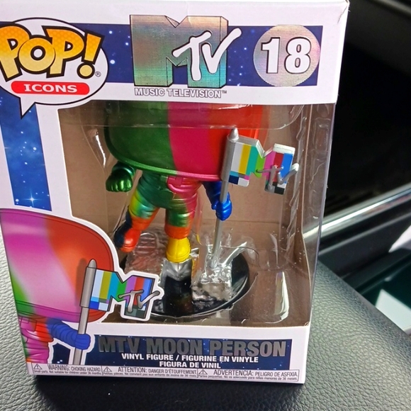 Funko Pops | Other | Funko Pop Icons Mtv Moon Person Rainbow | Poshmark